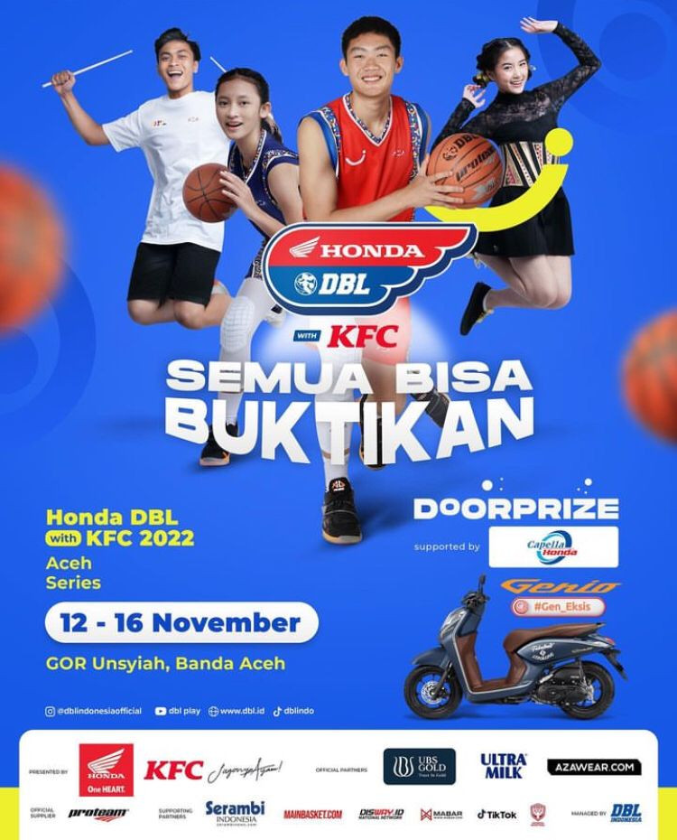 Resmi! Ini Dia Jadwal Drawing Honda DBL with KFC 2022 Aceh Series | DBL ID